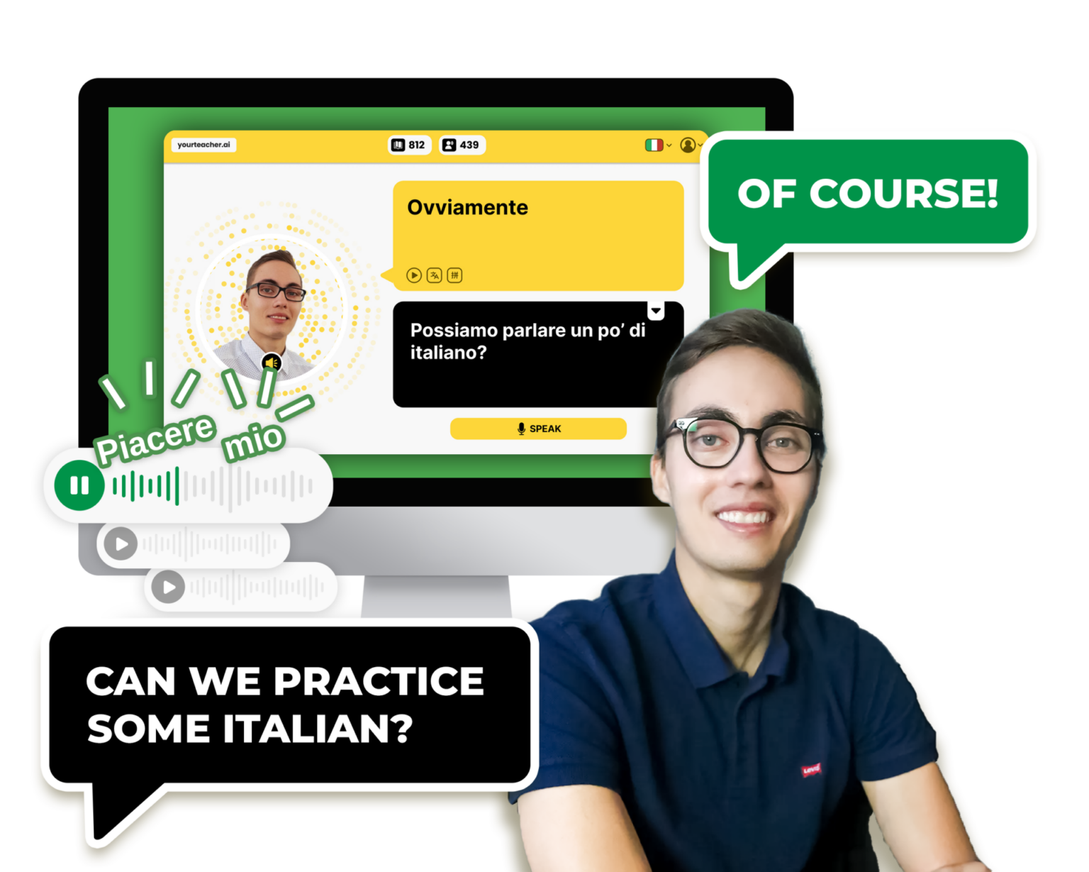 Teacher AI - Unlimited Foreign Language Conversation Practice