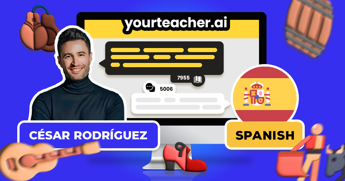 Cesar - Teacher AI - Unlimited Foreign Language Conversation Practice